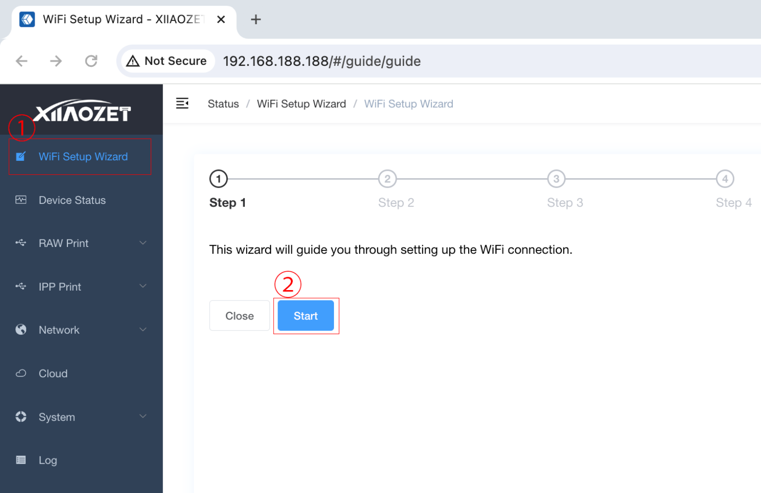 Step1 : How to Configure Print Server to Connect to the Local Network ...
